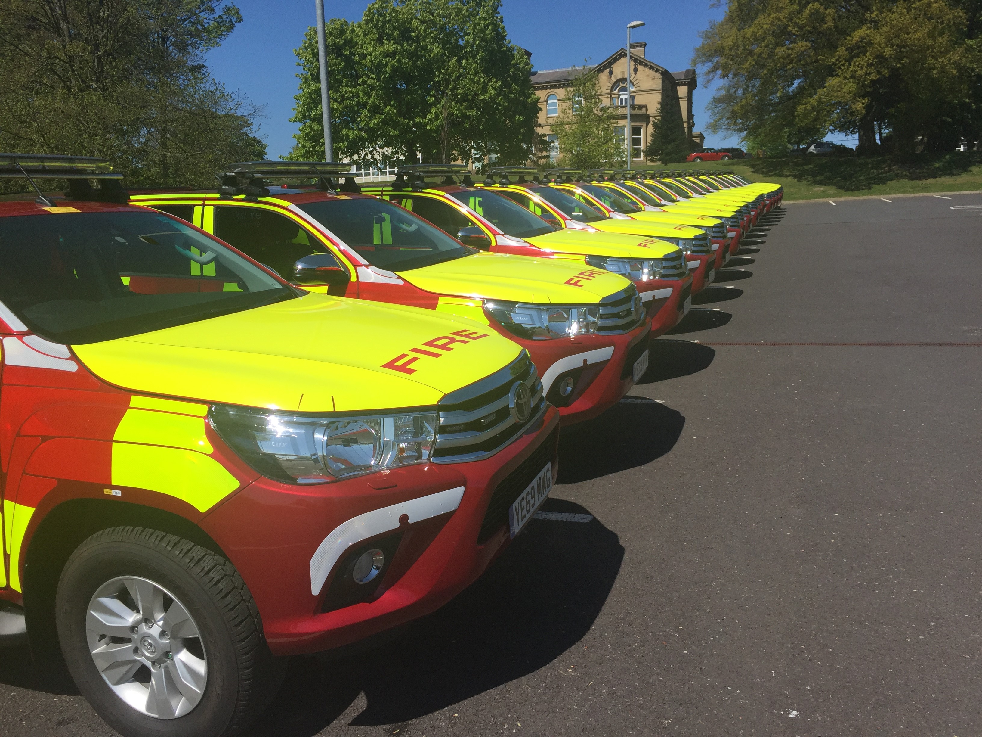 Fleet of vehicles land to assist Fire Service in new ways of working ...